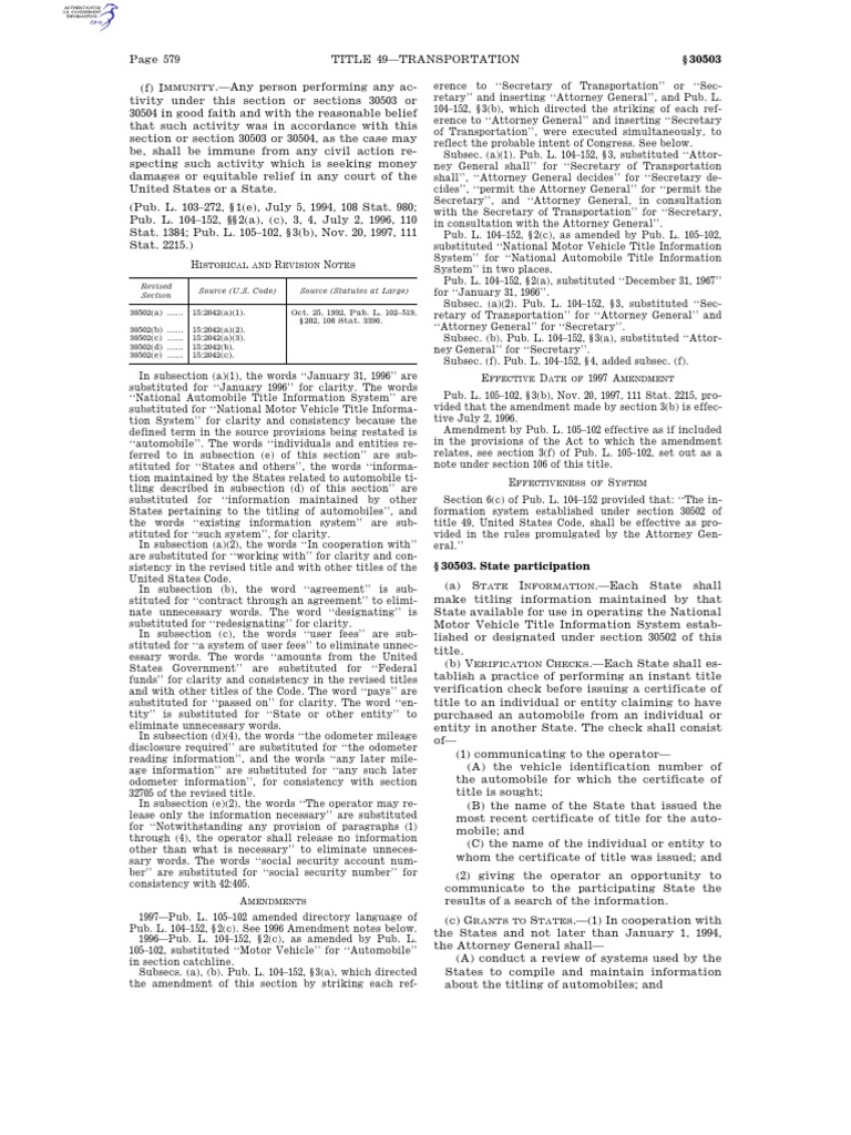 Revised Section Source (U.S. Code) Source (Statutes at Large ...