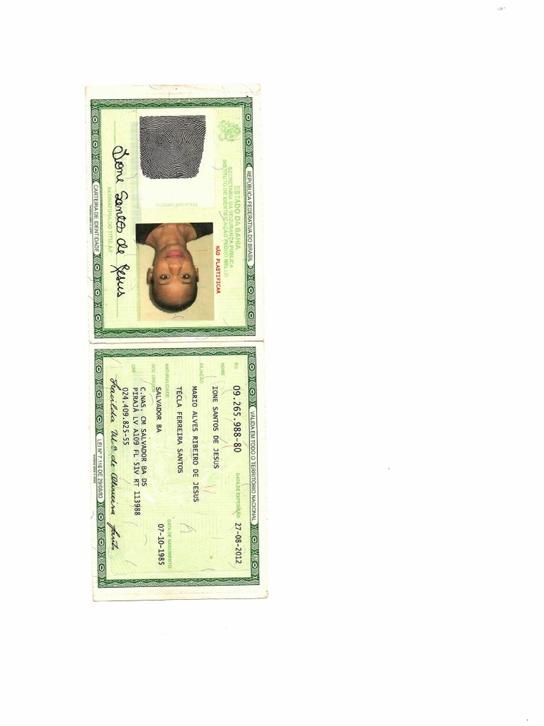 Identidade e CPF | PDF