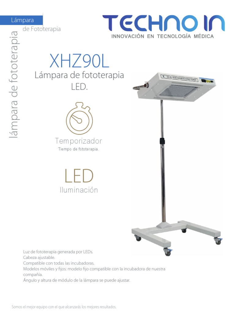 Lampara de Fototerapia David XHZ 90 L | PDF | Diodo emisor de luz | Olas