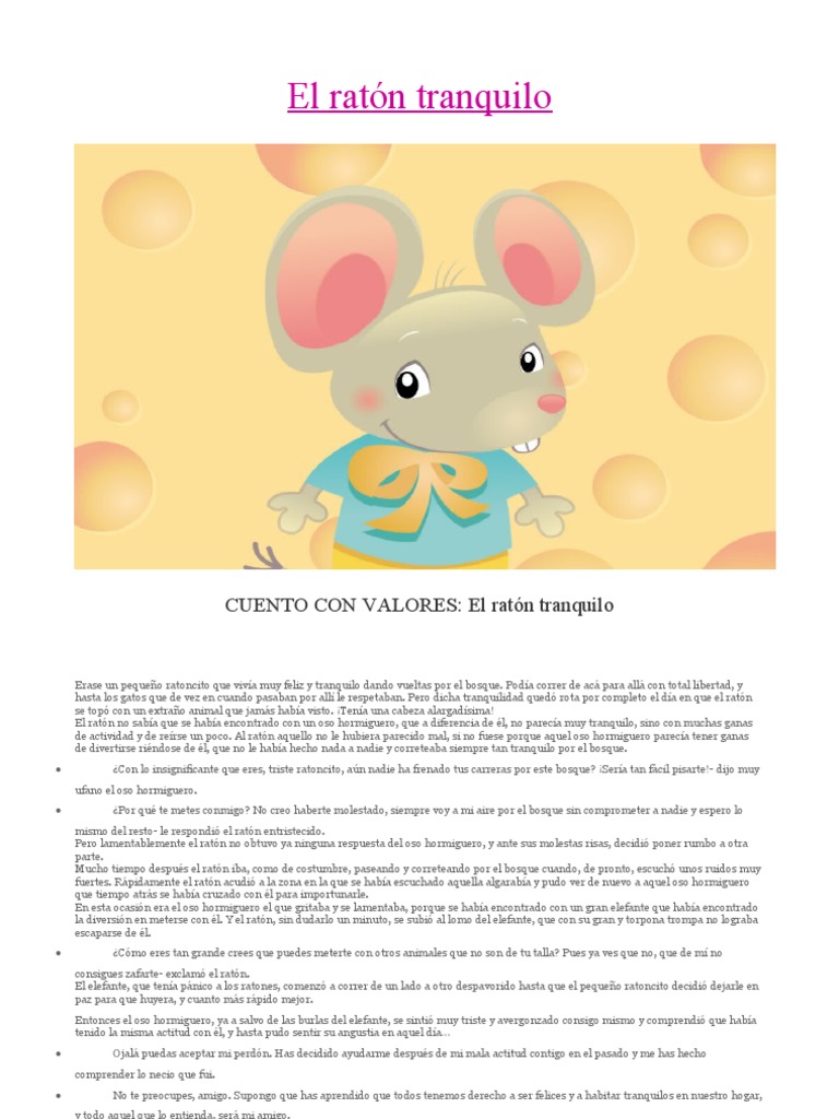El Ratón Tranquilo | PDF
