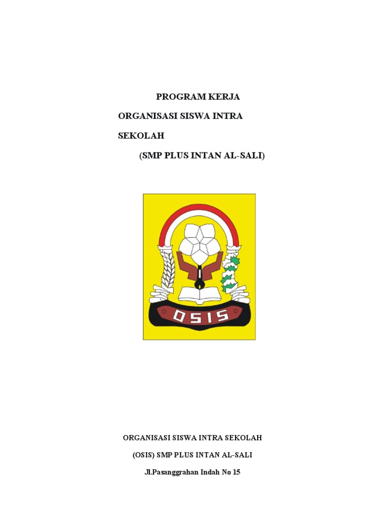 Program Kerja OSIS 2020 2021 | PDF
