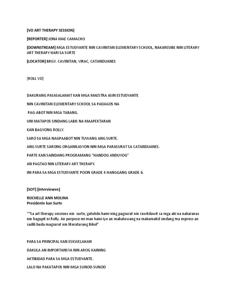 Script (Bikol) | PDF