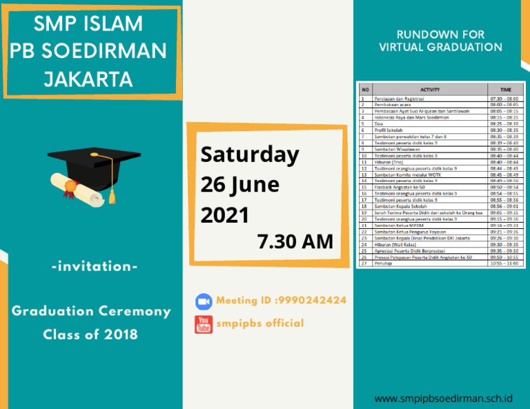 Rundown For Virtual Graduation | PDF