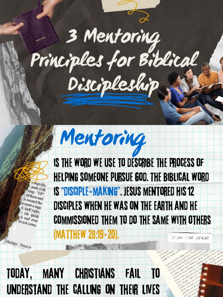 3 Mentoring Principles For Biblical Discipleship | PDF | Disciple (Christianity) | Jesus