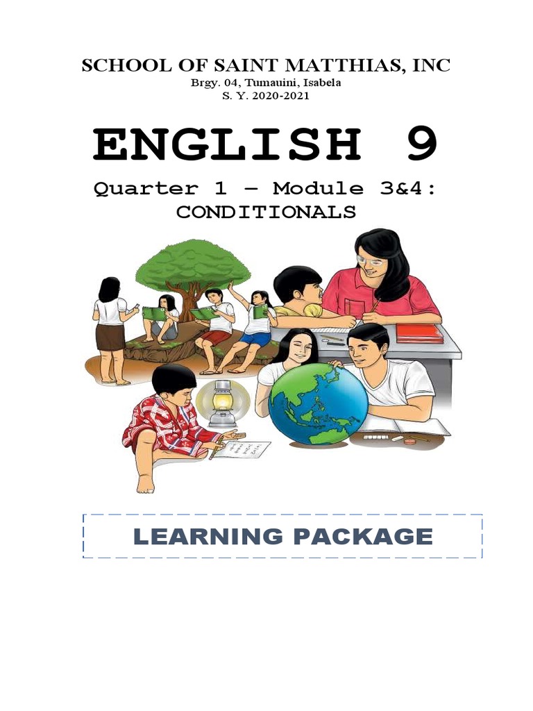 English 9: Quarter 1 - Module 3&4: Conditionals | PDF | Grammatical ...