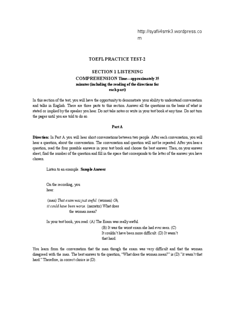 Toefl Practice 2 Paper Based Test | Download Free PDF | Distillation ...