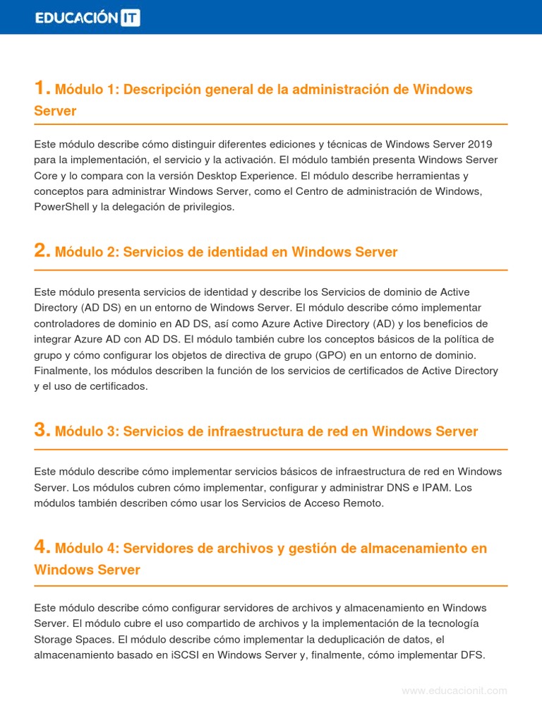 Curso de Windows Server Administration PDF | PDF | Red privada virtual ...