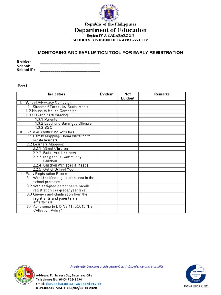 Department of Education: Republic of The Philippines | PDF | Social Science