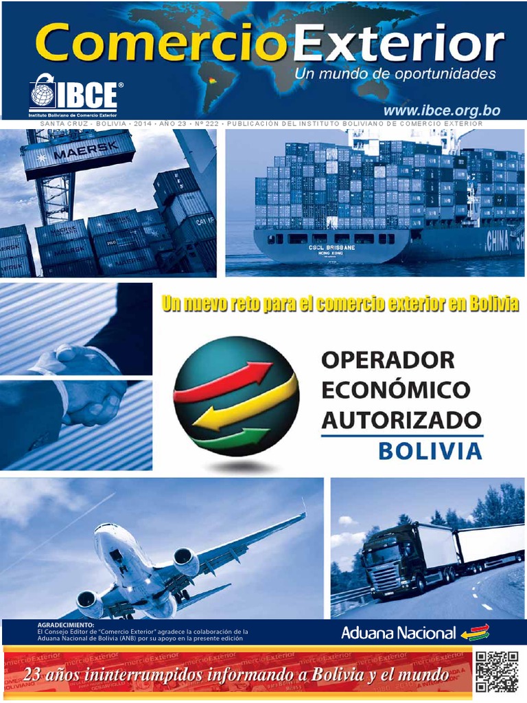 Ce 222 Operador Economico Autorizado Bolivia | PDF | aduana | Banco Interamericano de Desarrollo