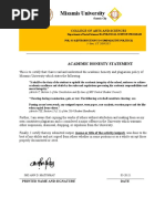 Unisa declaration form | PDF