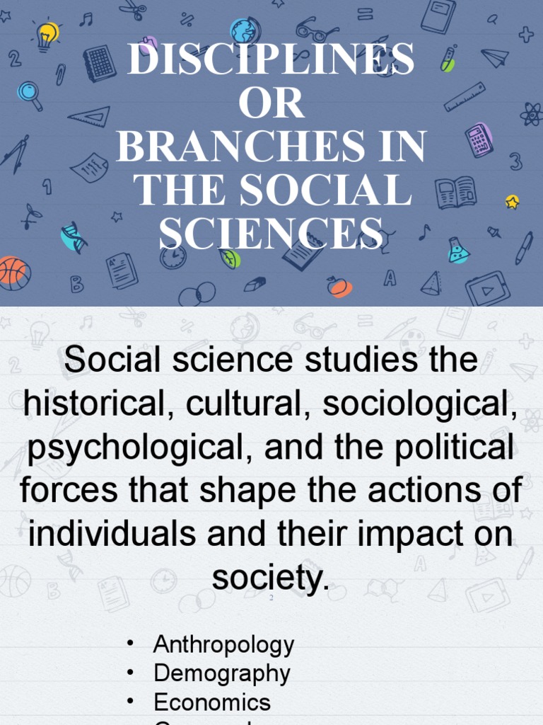 Disciplines or Branches in The Social Sciences | Download Free PDF ...