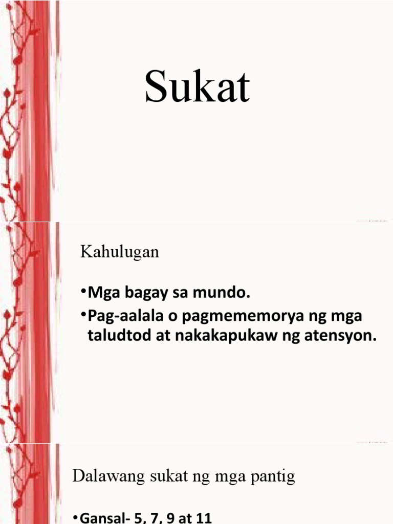 Sukat | PDF