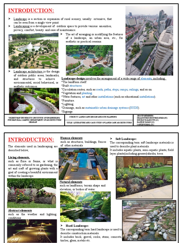 Landscape Design Literature and Case Studies | PDF | Environmental ...