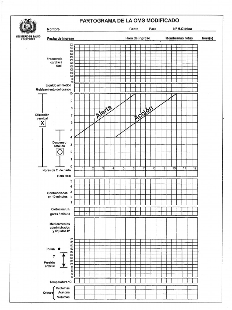 Partograma Modificado | PDF