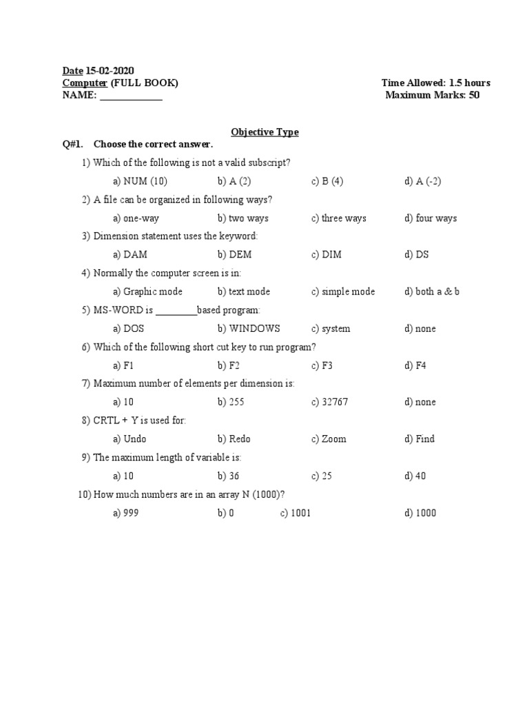 Computer (10th Full Book) | Download Free PDF | Control Flow | Software