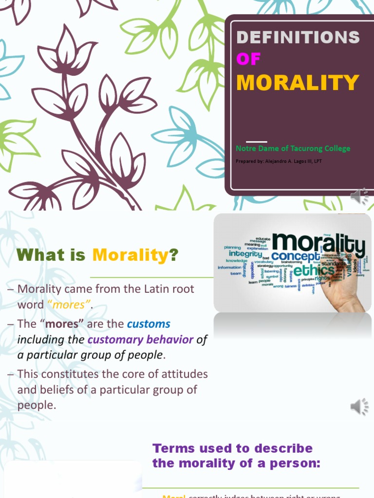 Introduction To Morality | PDF