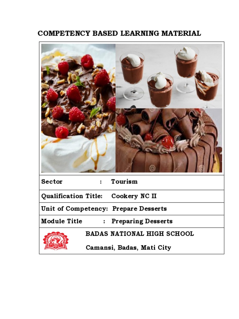 CBLM Task 4 For Submission | PDF | Custard | Desserts