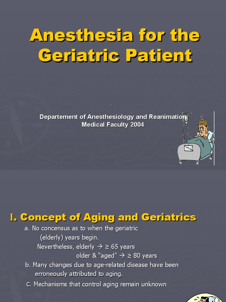 Anesthesia For Geriatric | PDF | Anesthesia | Diastole