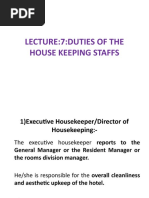 Housekeeping Organizational Chart | PDF