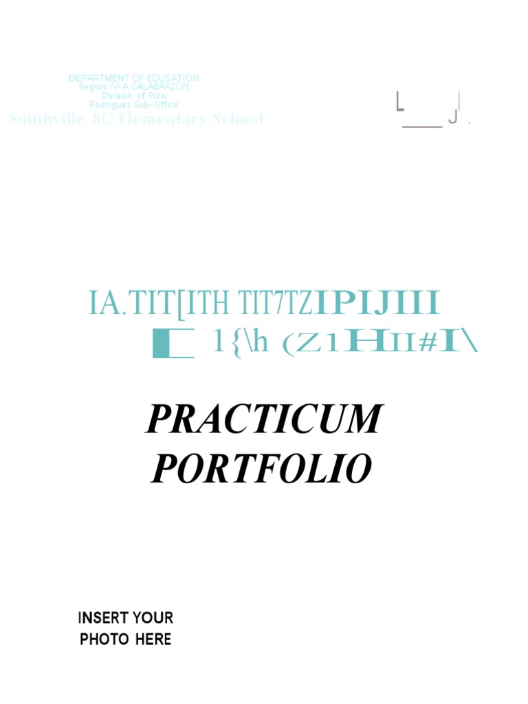 Jade Dizon-Practicum-Portfolio - Ldm2-For-Teachers | PDF | Teachers ...