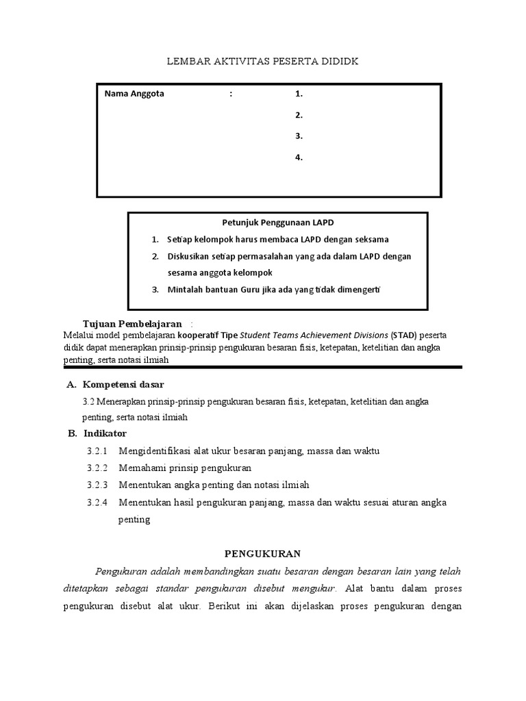 Lampiran LAPD, Dan Materi | PDF | Metode & Bahan Ajar | Teknologi ...