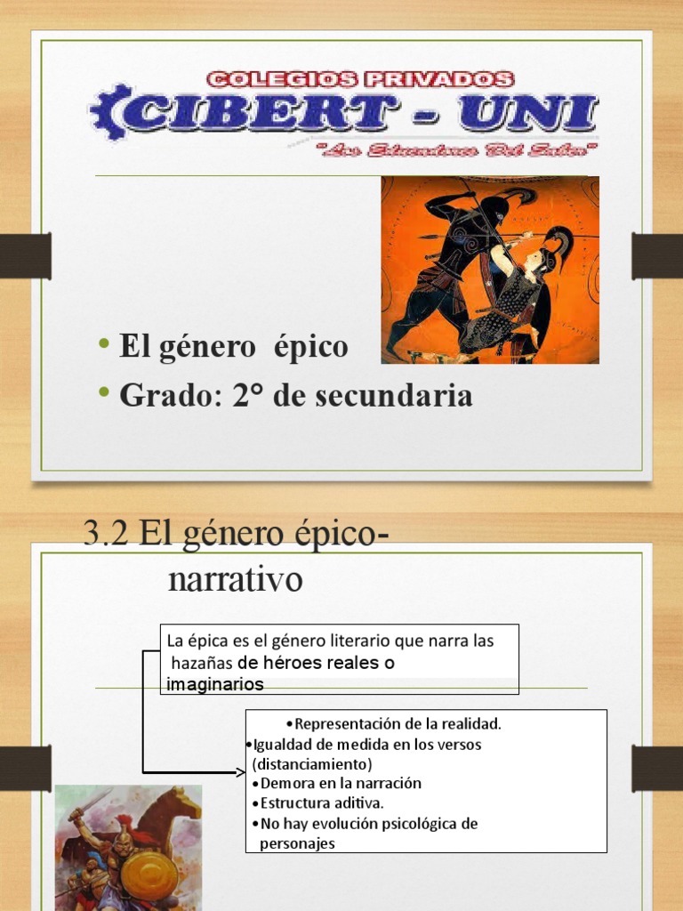 El Género Épico | PDF | Poesía | Clásicos