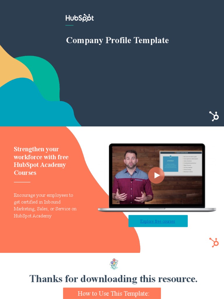 HubSpot - Company Profile Template 1 | PDF | Customer Relationship ...