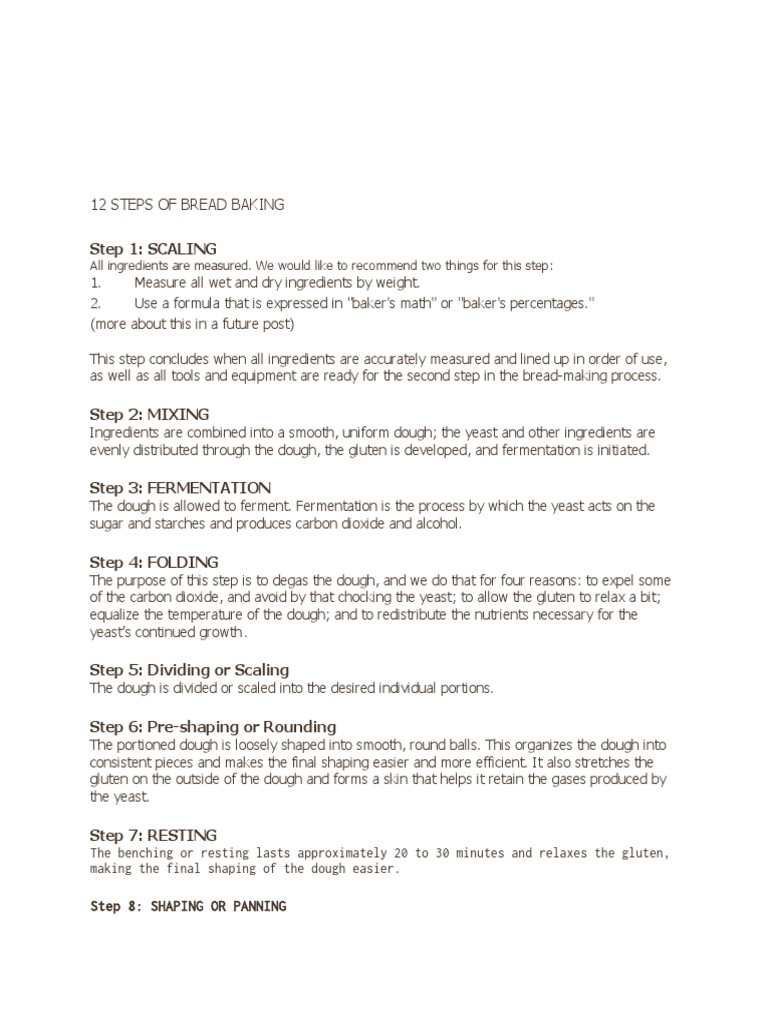 The Twelve Steps of Artisan Bread Baking: A Comprehensive Guide to ...