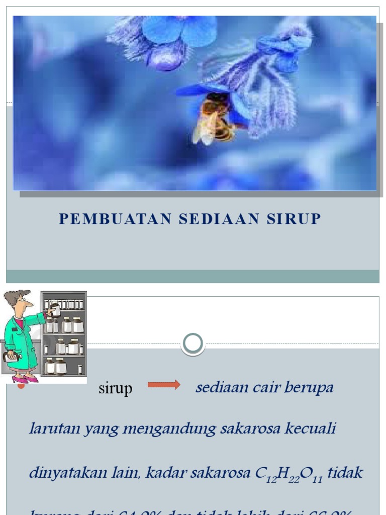 Sediaan Sirup | PDF
