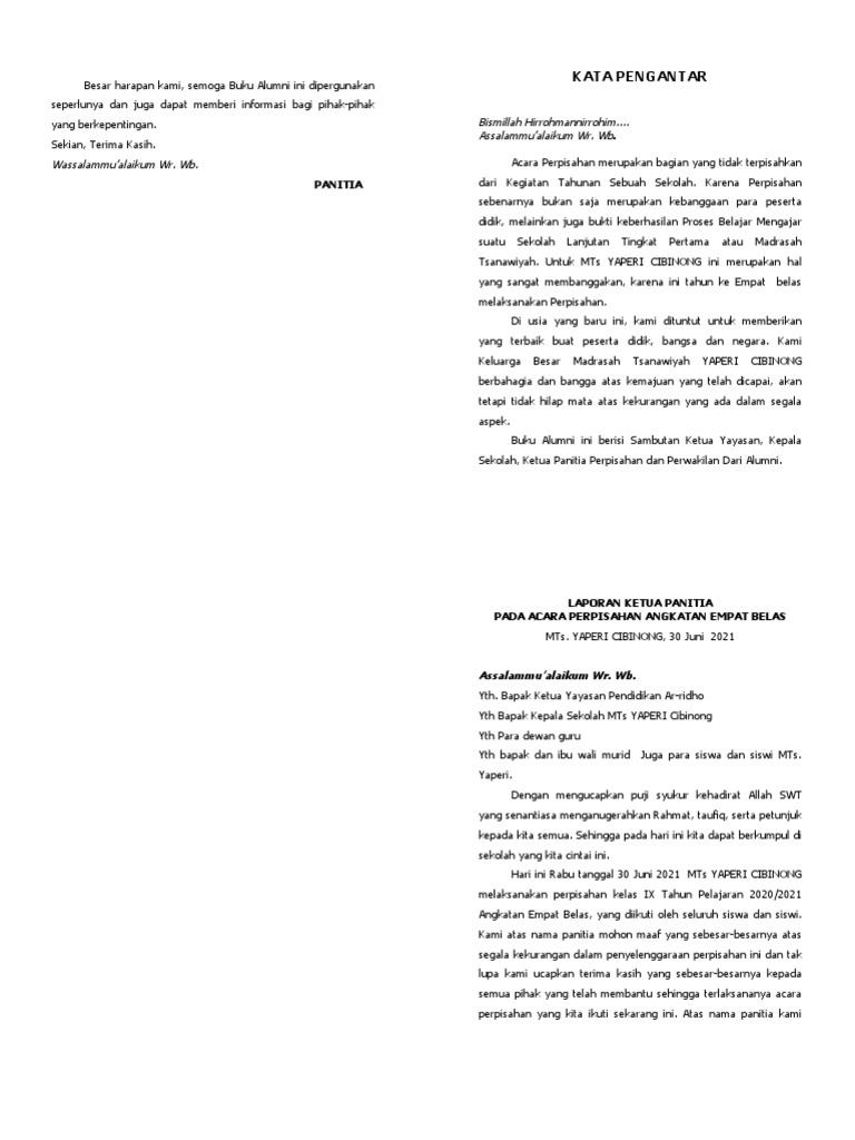 Contoh Buku Alumni | PDF