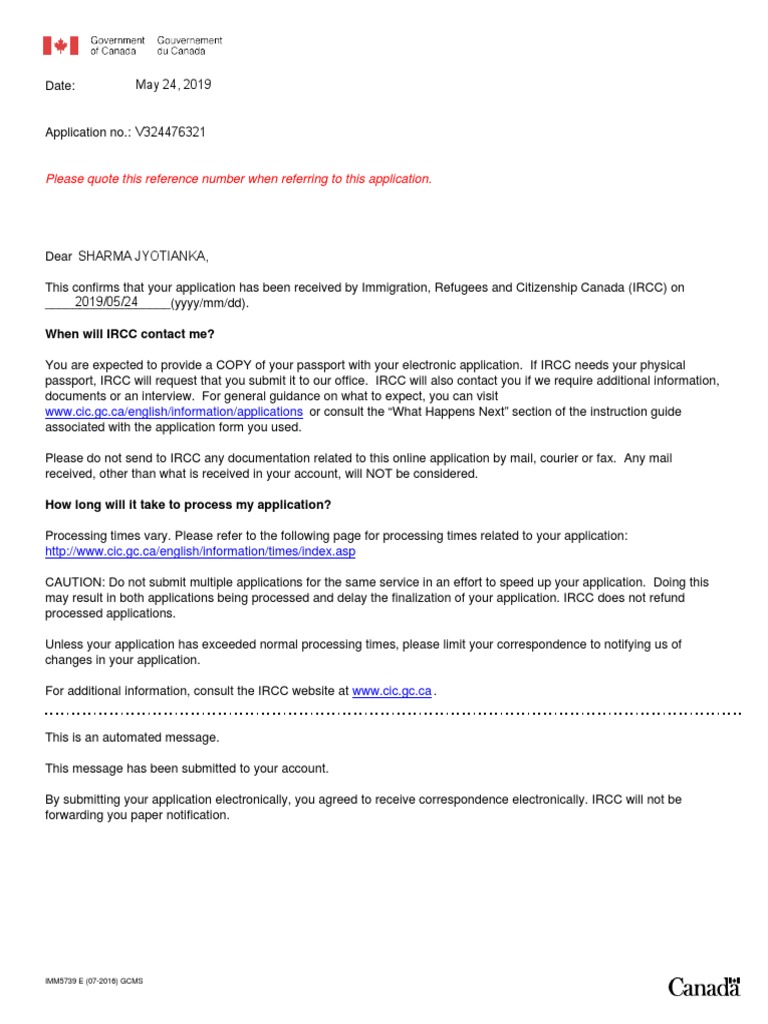 Please Quote This Reference Number When Referring To This Application | PDF