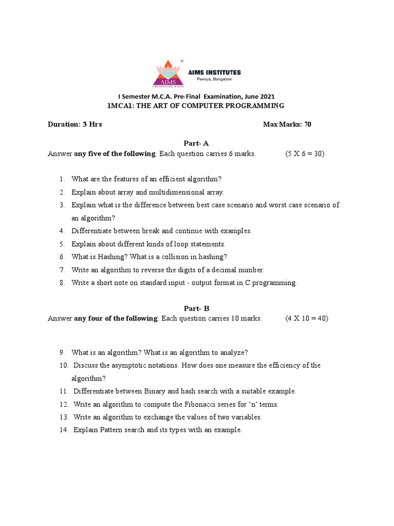 The Art of Programming | PDF