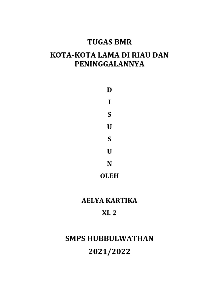 Lanskap Kota Riau | PDF | Ilmu Sosial | Perjalanan