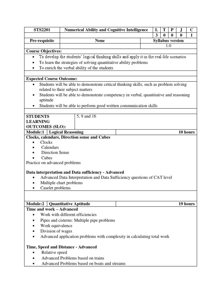 Sts2201 Numerical-Ability-And-cognitive-Intelligence Ss 1.0 53 Sts2201 ...