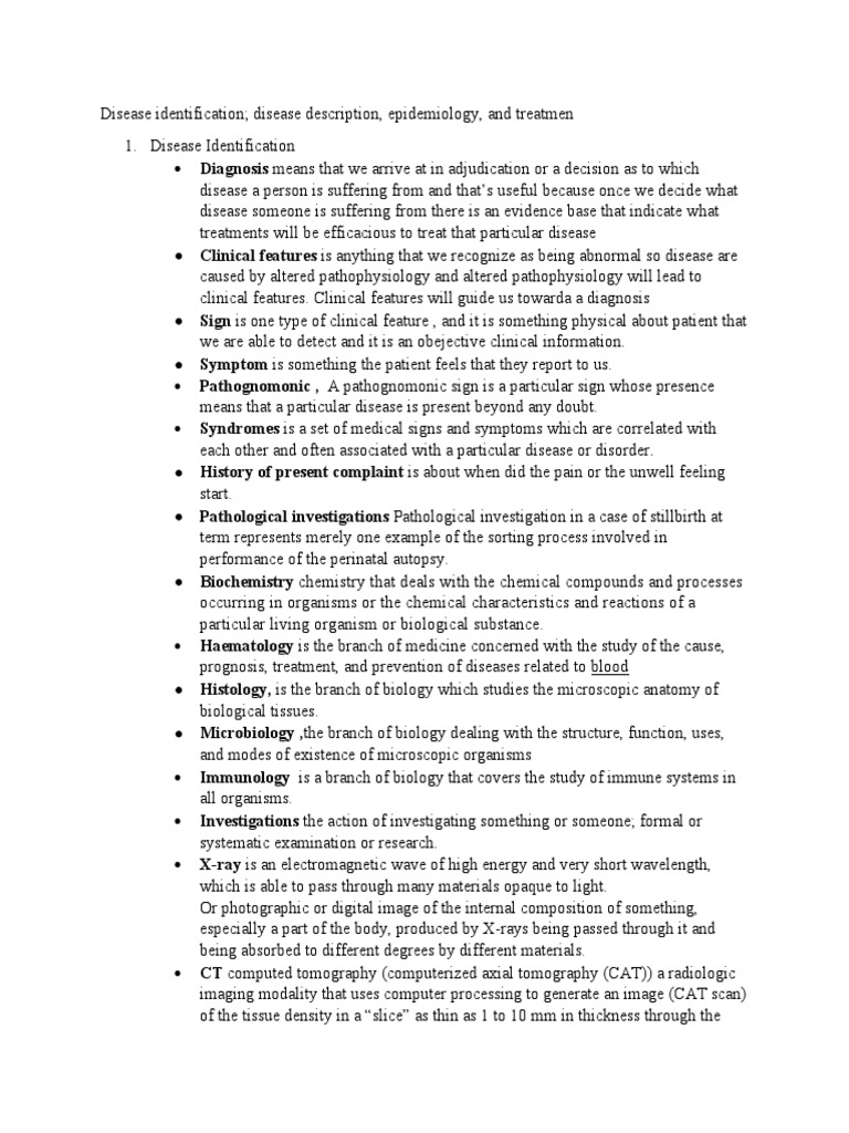 Pathognomonic, Syndromes Is A Set of Medical Signs and Symptoms Which ...