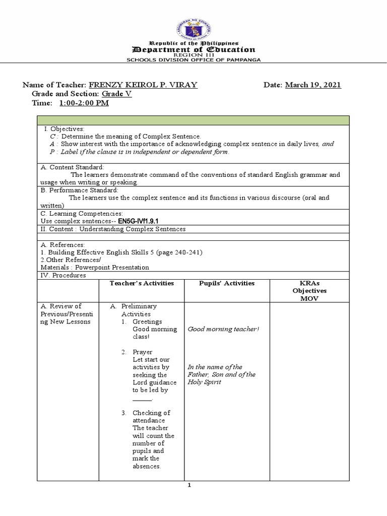 COT Grade 5 Masunurin 4th Quarter | PDF | Teachers | Question