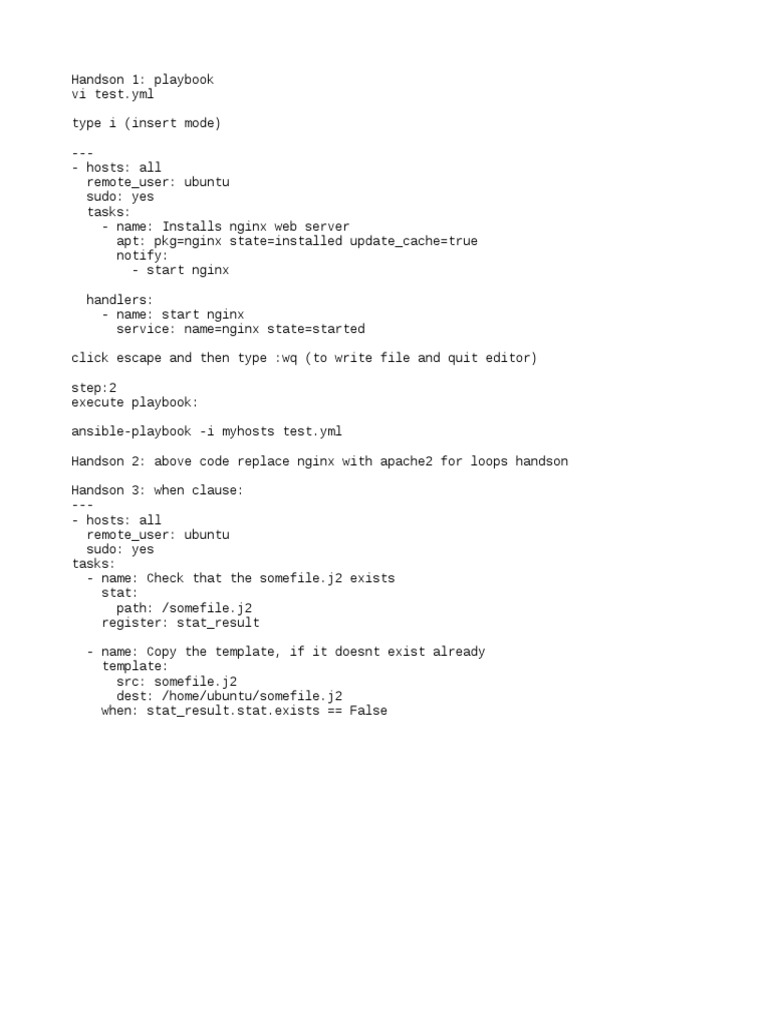 Ansible Automation Sibelius Handson Pdf