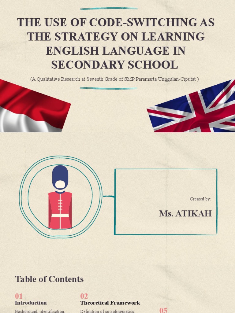 Atikah Safirah-The Use of Code-Switching | PDF | Second Language | Teachers