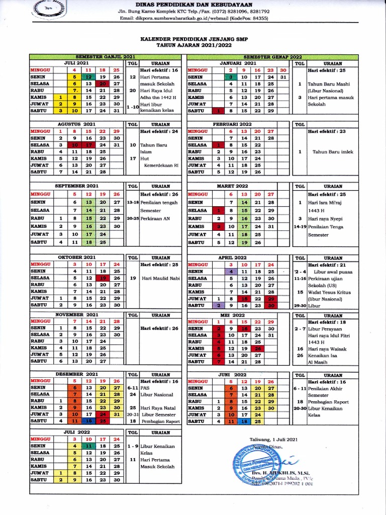 Kalender Pendidikan | PDF