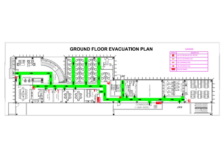 Ground Floor Evacuation Plan | PDF | Fires | Buildings And Structures