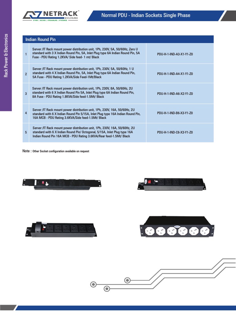Normal Power Distribution | PDF | Ac Power Plugs And Sockets | Mains ...