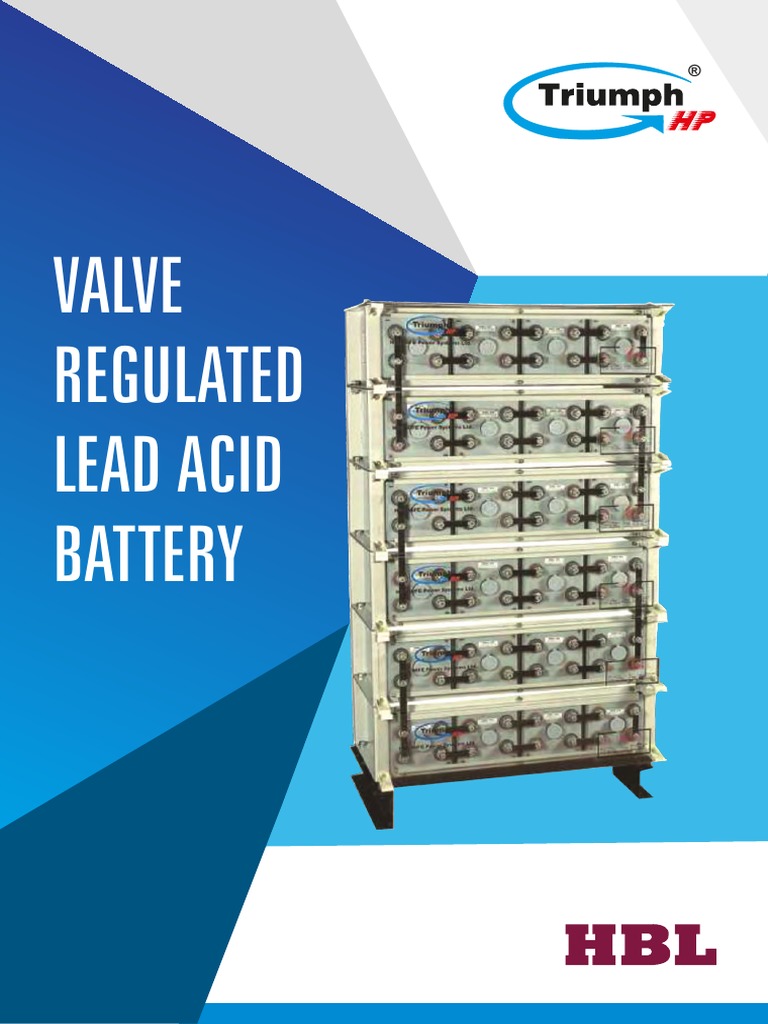 Valve Regulated Lead Acid Battery | PDF | Electrical Engineering ...