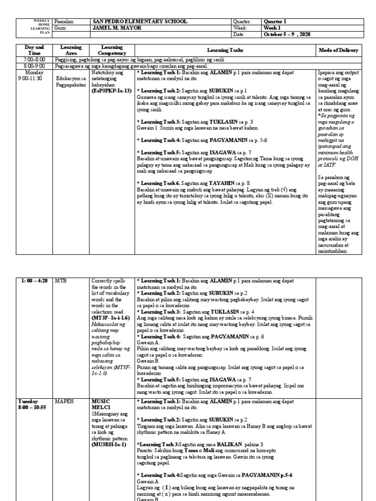 WHLP Week 1 | PDF