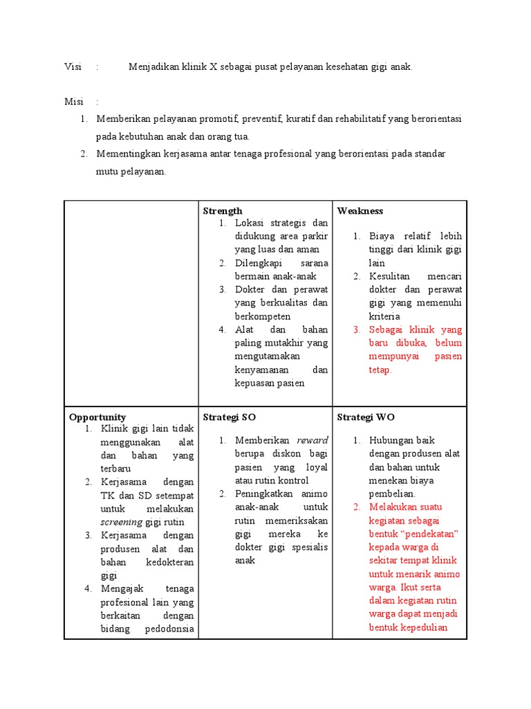 IKGM Visi, Misi, Swot | PDF
