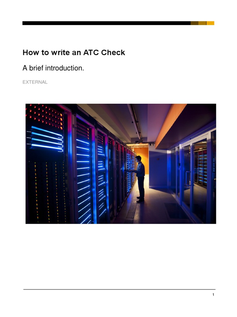 How To Write Atc Checks Pdf Class Computer Programming Method