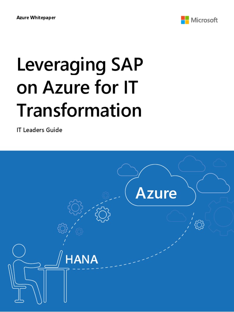 Leveraging SAP On Azure For IT Transformation: A Zure | PDF | Cloud ...