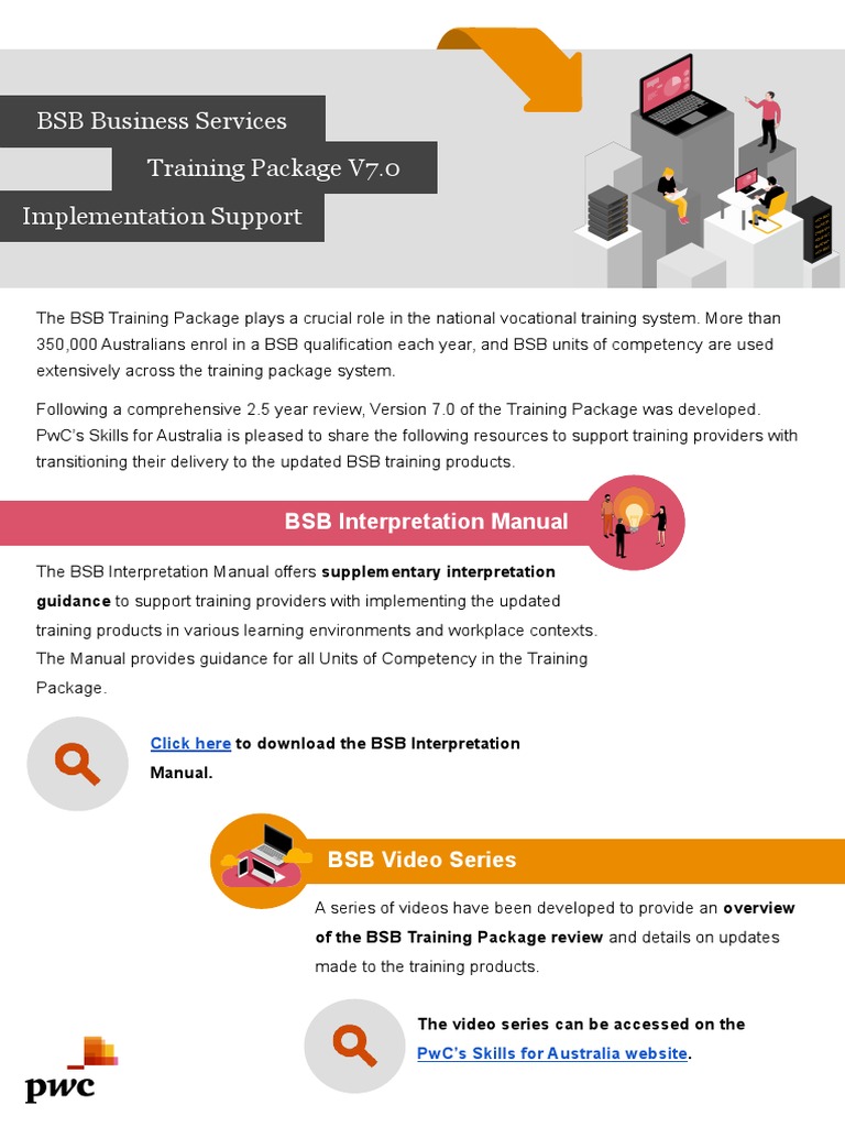 BSB Business Services Training Package V7.0 Implementation Support | PDF