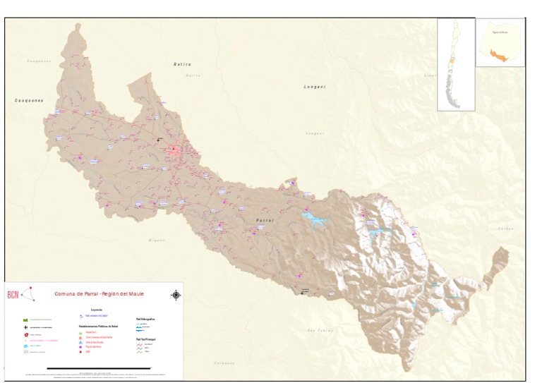 Mapa Hidrográfico y de Salud de Parral | PDF