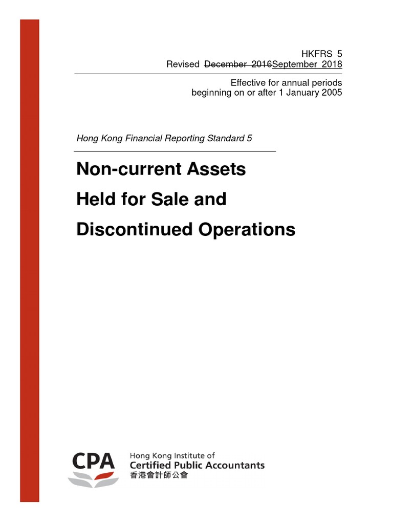 Non-Current Assets Held For Sale and Discontinued Operations | PDF ...
