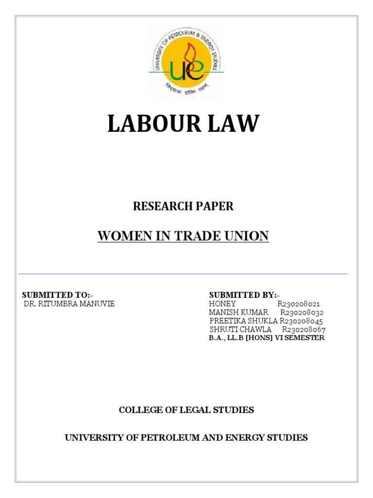 Labour Law Research | PDF | Employment | International Labour Organization
